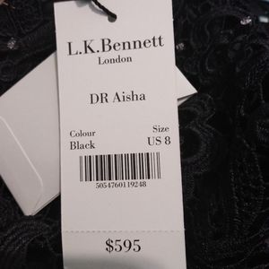 L.K Bennett London | Dresses | Lk Bennett Aisha Fitted Lace Dress Black ...